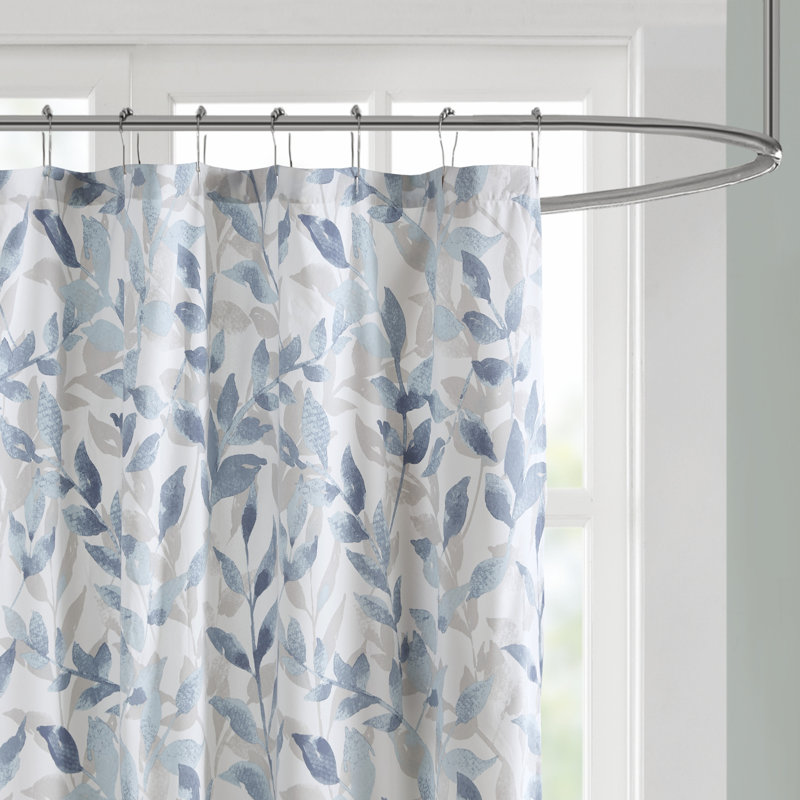 Andover Mills Hirst Floral Single Shower Curtain Reviews Wayfair